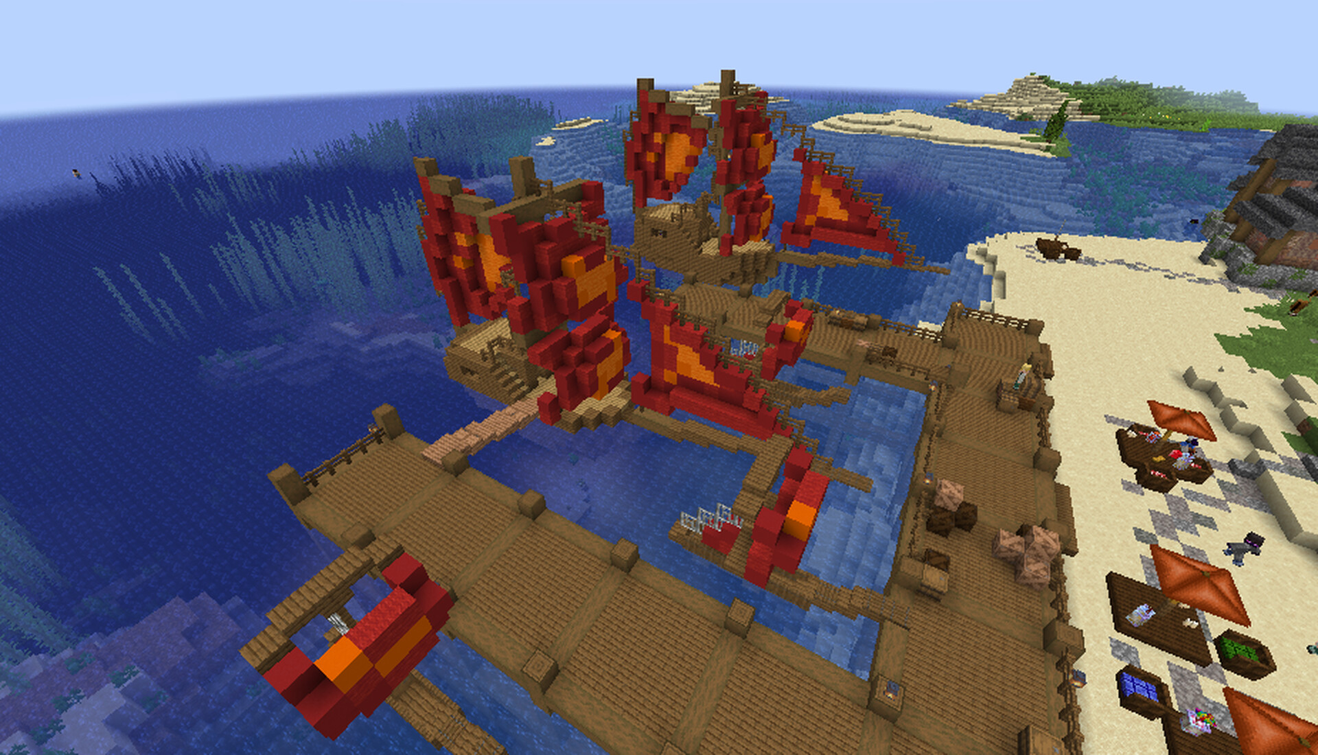 City on island Minecraft Map