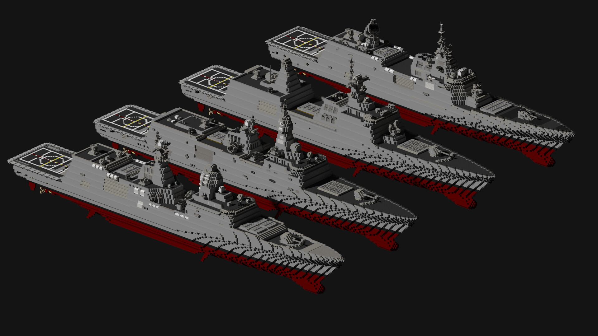 PLAN Future Frigate Type 057-054B,C,D Minecraft Map