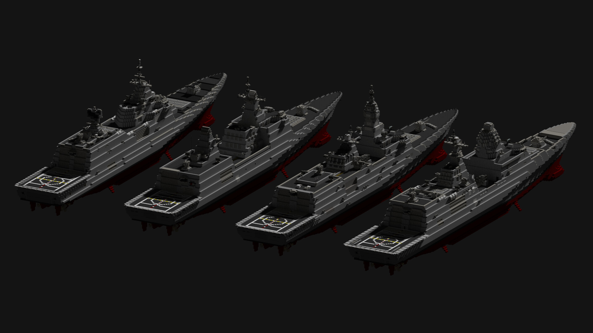 PLAN Future Frigate Type 057-054B,C,D Minecraft Map