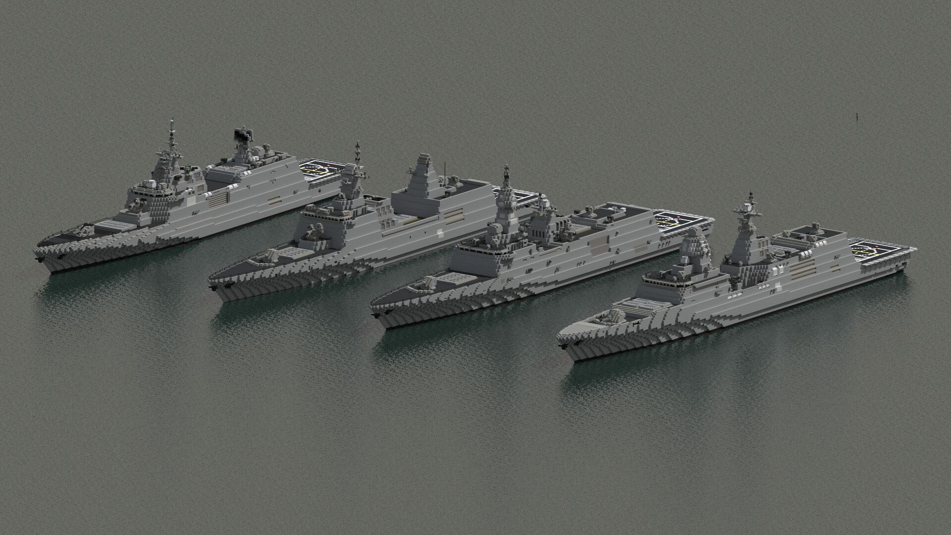 PLAN Future Frigate Type 057-054B,C,D Minecraft Map