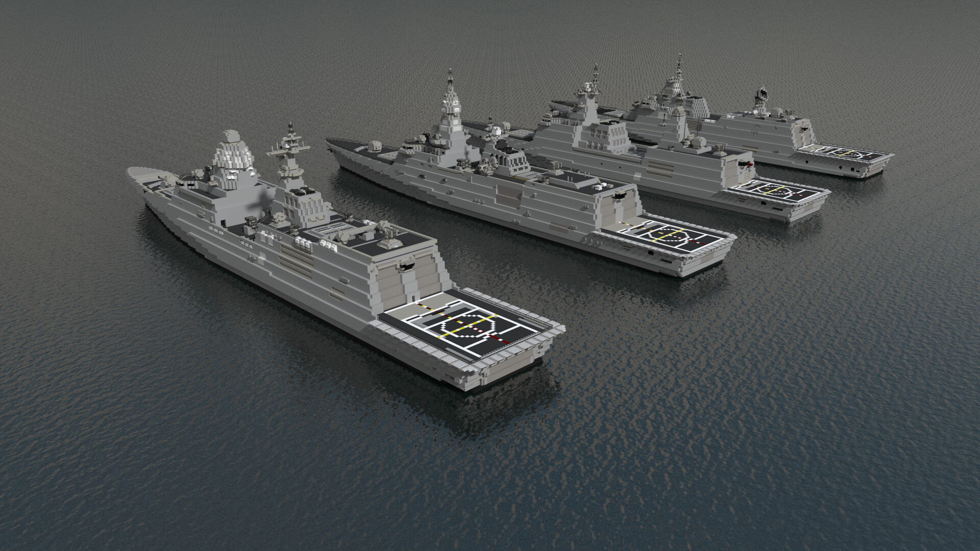 PLAN Future Frigate Type 057-054B,C,D Minecraft Map