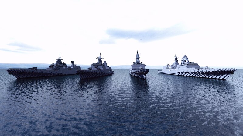 PLAN Future Frigate Type 057-054B,C,D Minecraft Map