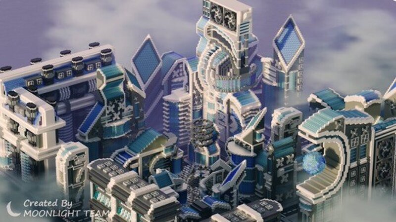 Futuristic City Commission Minecraft Map