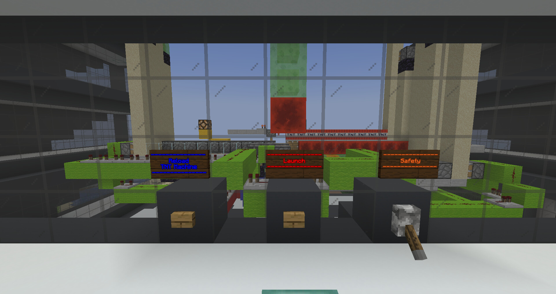 Auto-Building Flying Machines Minecraft Map