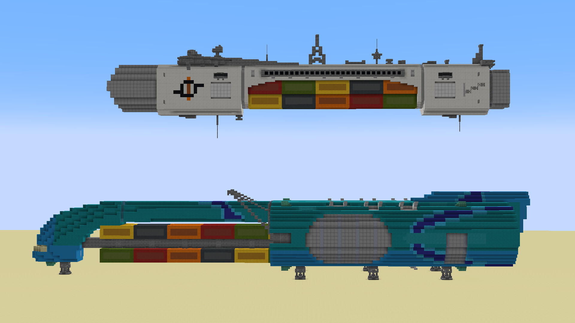 Star Cargo Ship "Galaxy Blue" (redo) Minecraft Map