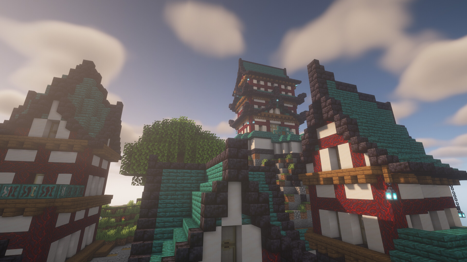 Japanese village (Finished 100%) Minecraft Map
