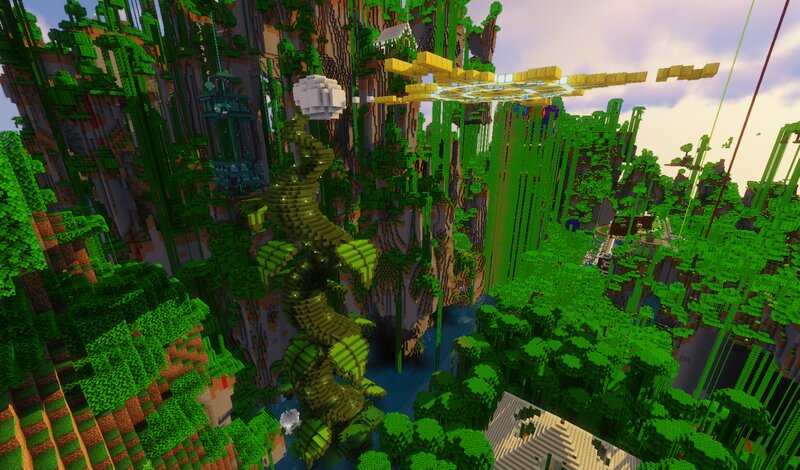 Post Apocalyptic Jungle Hunt Minecraft Map