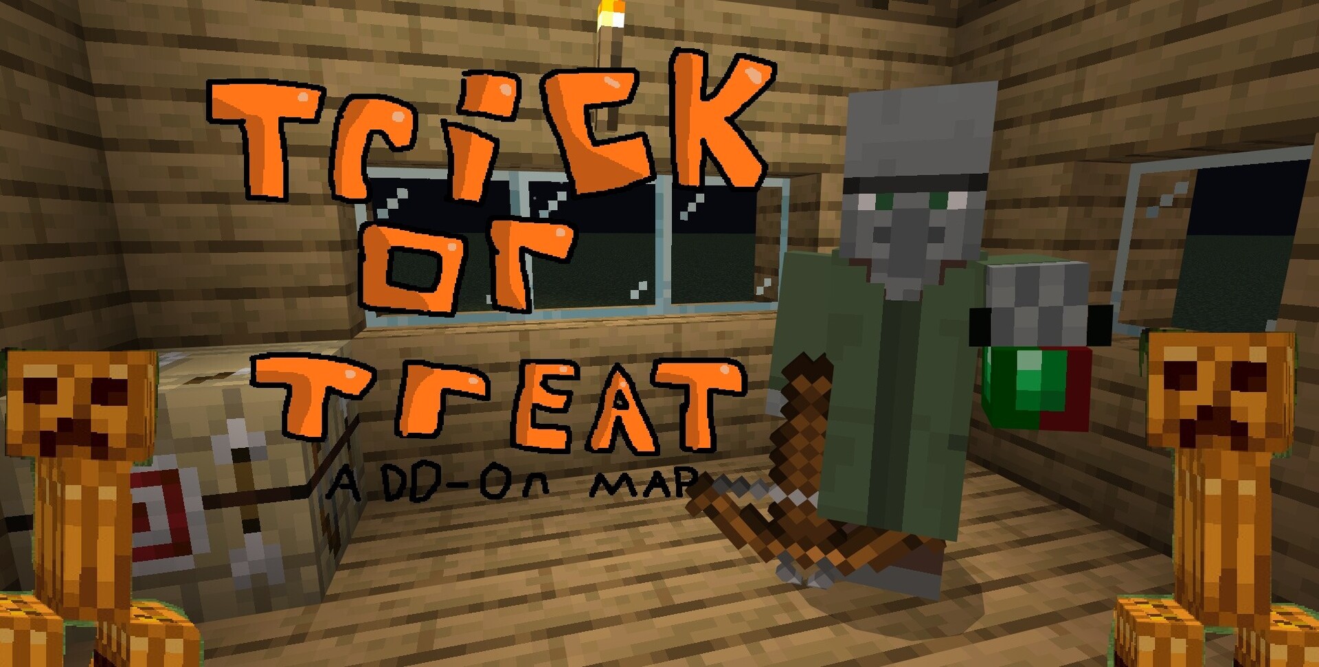 Halloween Trick or Treat Map (Bedrock ADD-ON Map) Minecraft Map