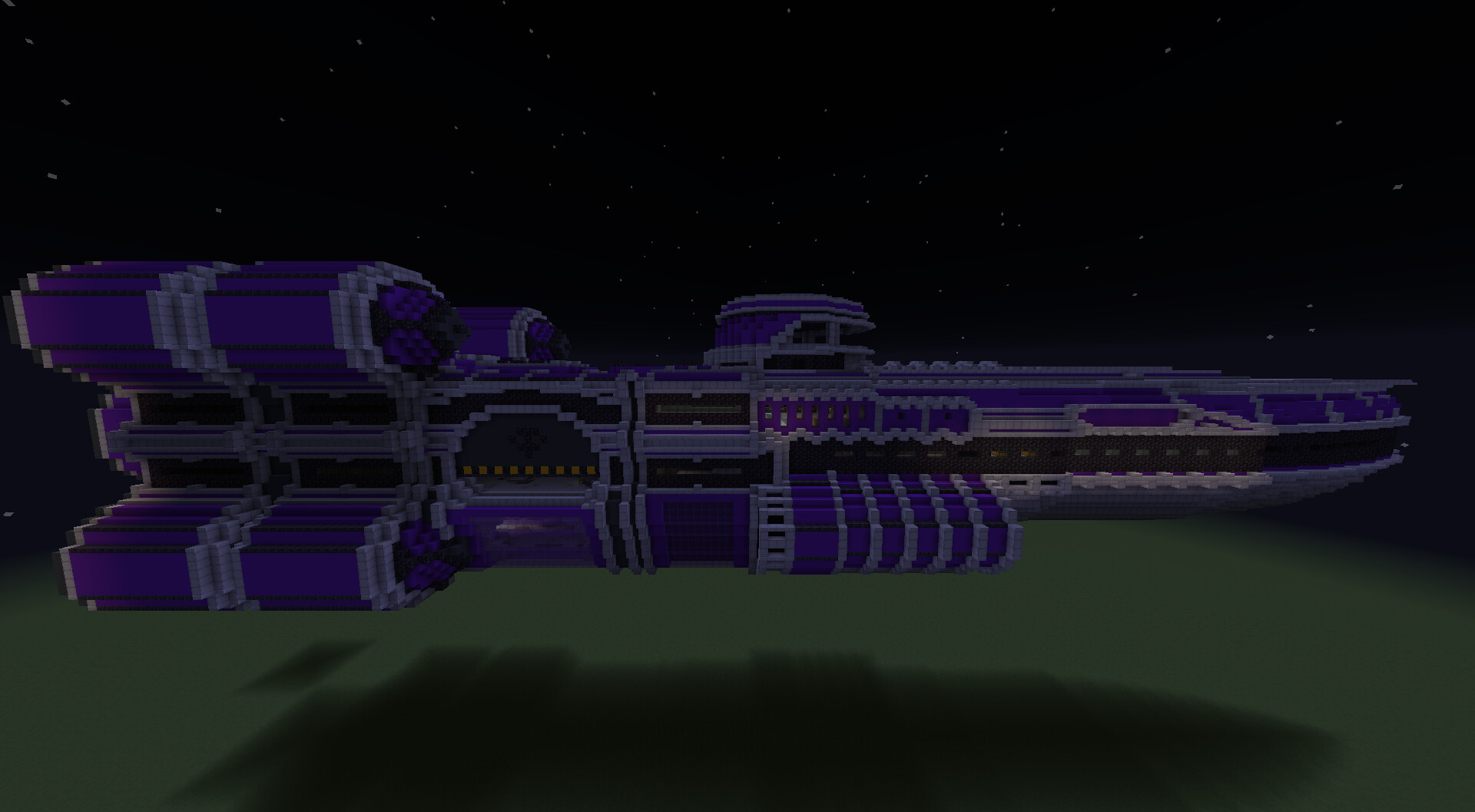 Futuristic Spaceship Minecraft Map