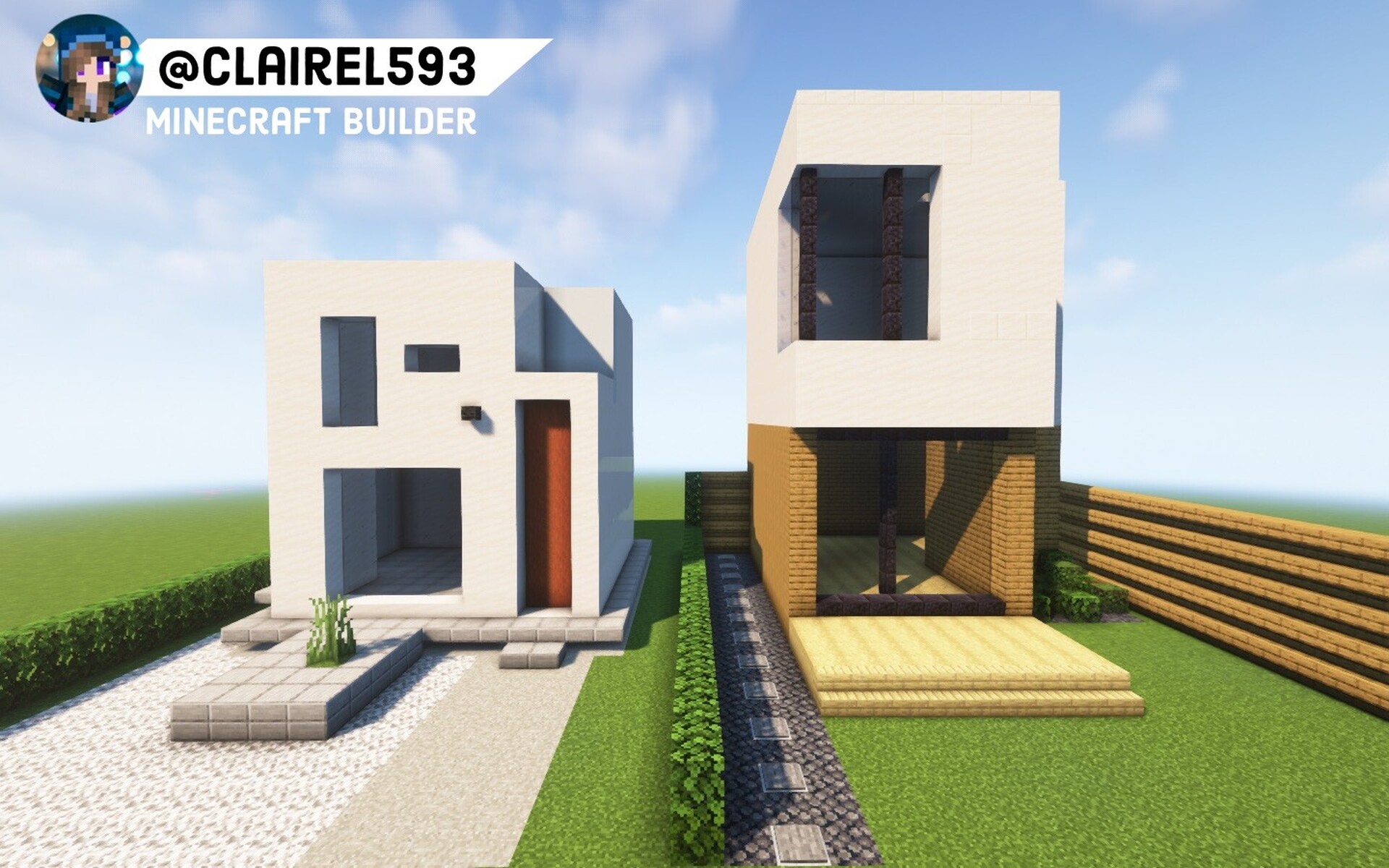 Two Modern Houses (schematic) Minecraft Map