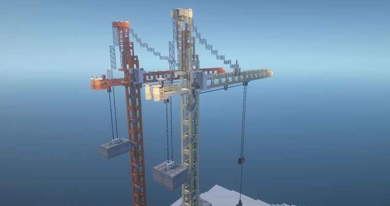 Two Tower Cranes (Download) Minecraft Map