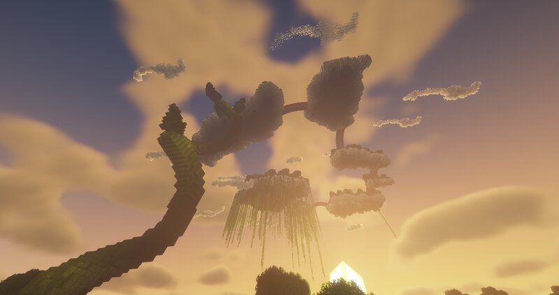 Jack and the Beanstalk Cloud Islands Minecraft Map