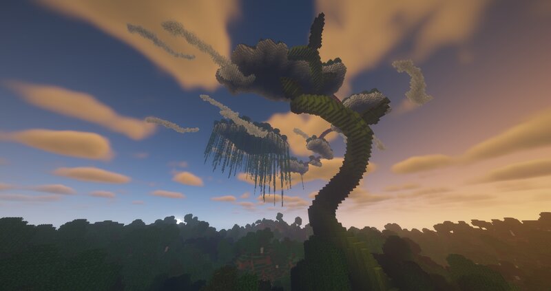 Jack and the Beanstalk Cloud Islands Minecraft Map