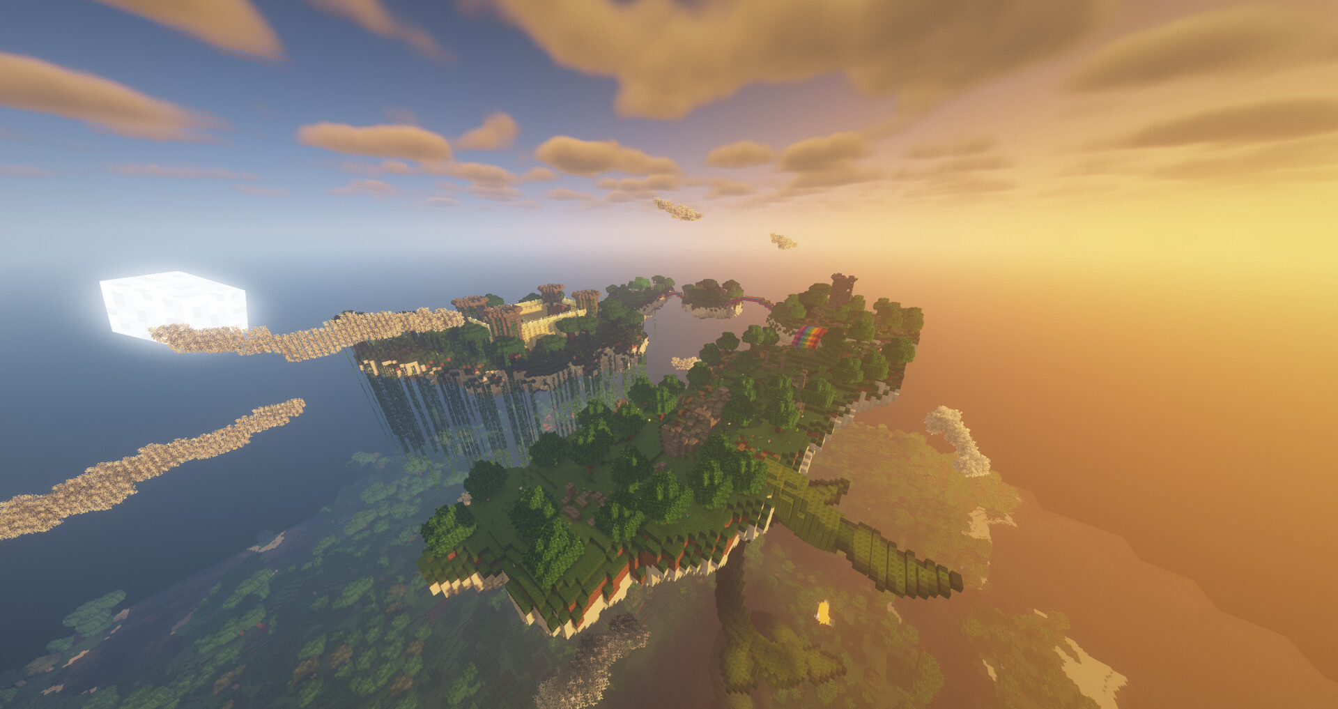 Jack and the Beanstalk Cloud Islands Minecraft Map