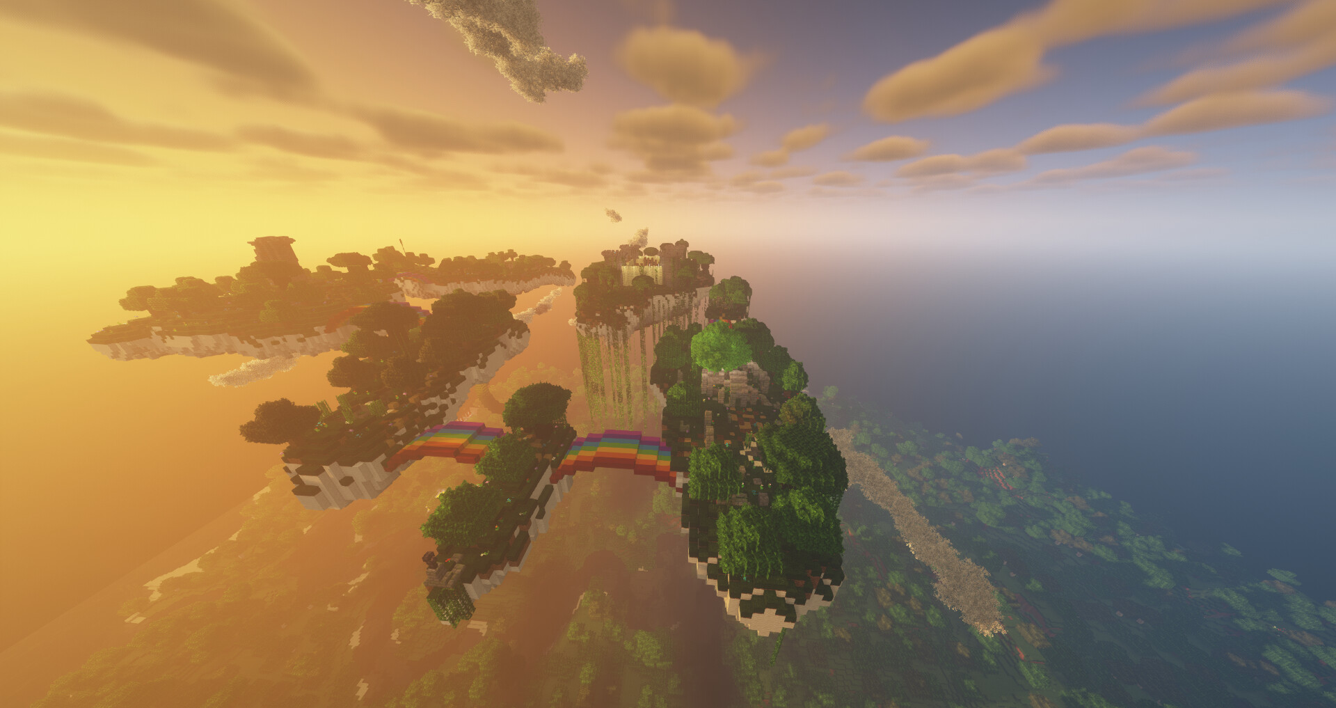 Jack and the Beanstalk Cloud Islands Minecraft Map