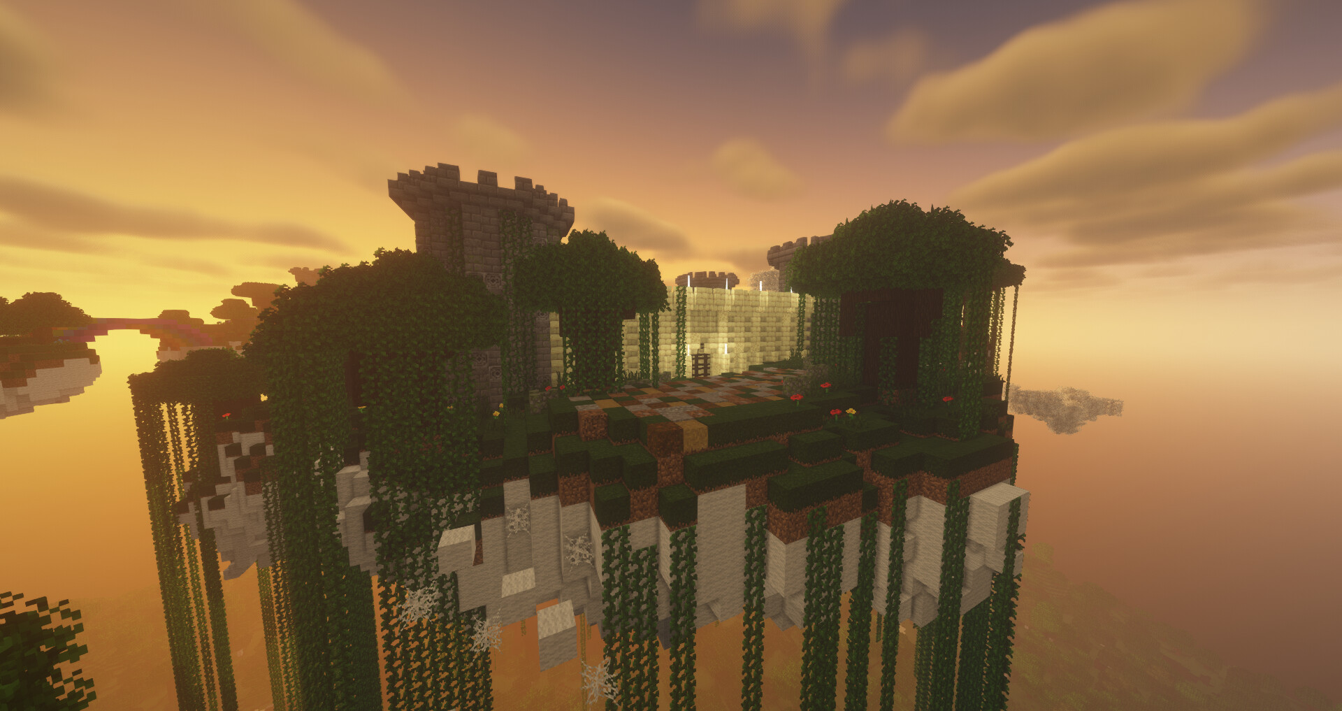 Jack and the Beanstalk Cloud Islands Minecraft Map