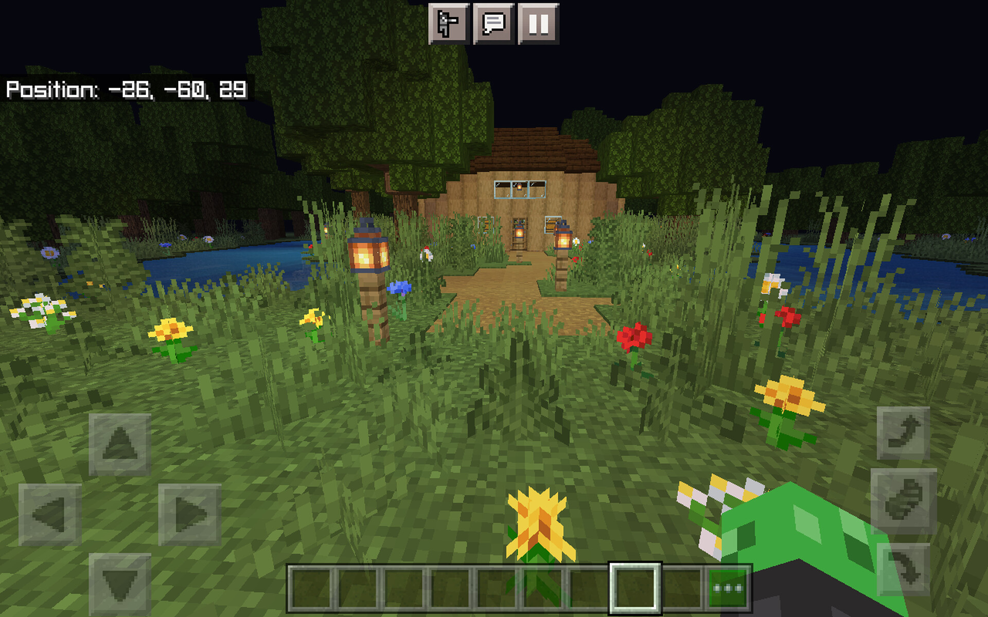 House in a forest build by darkmazeblox. Minecraft Map