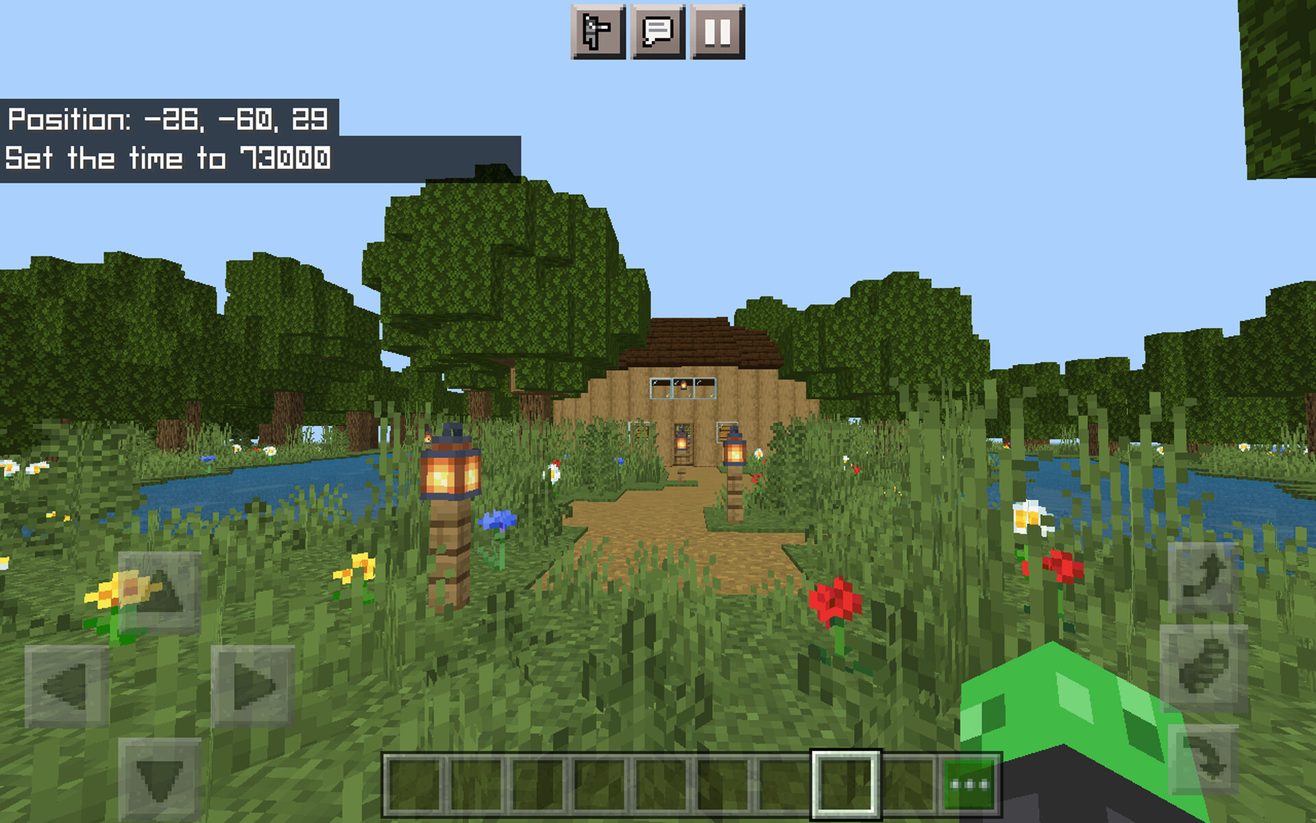 House in a forest build by darkmazeblox. Minecraft Map