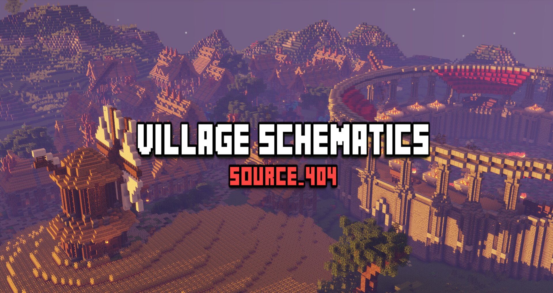 MINECRAFT - CUSTOM SCHEMATICS [1.18.+] | VILLAGE DOWNLOAD Minecraft Map