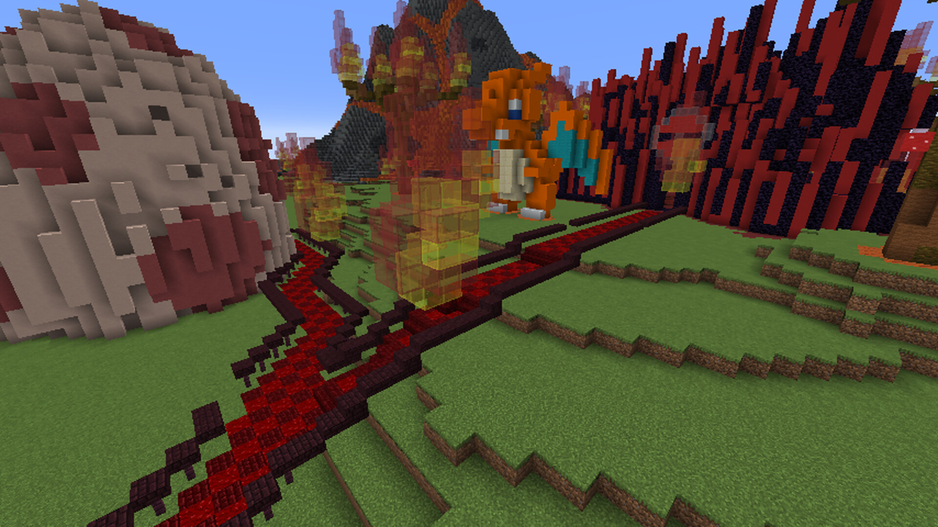 Pixelmon Pokemon Fire Gym Spawn 1 16 1 19 Free Download Minecraft Map