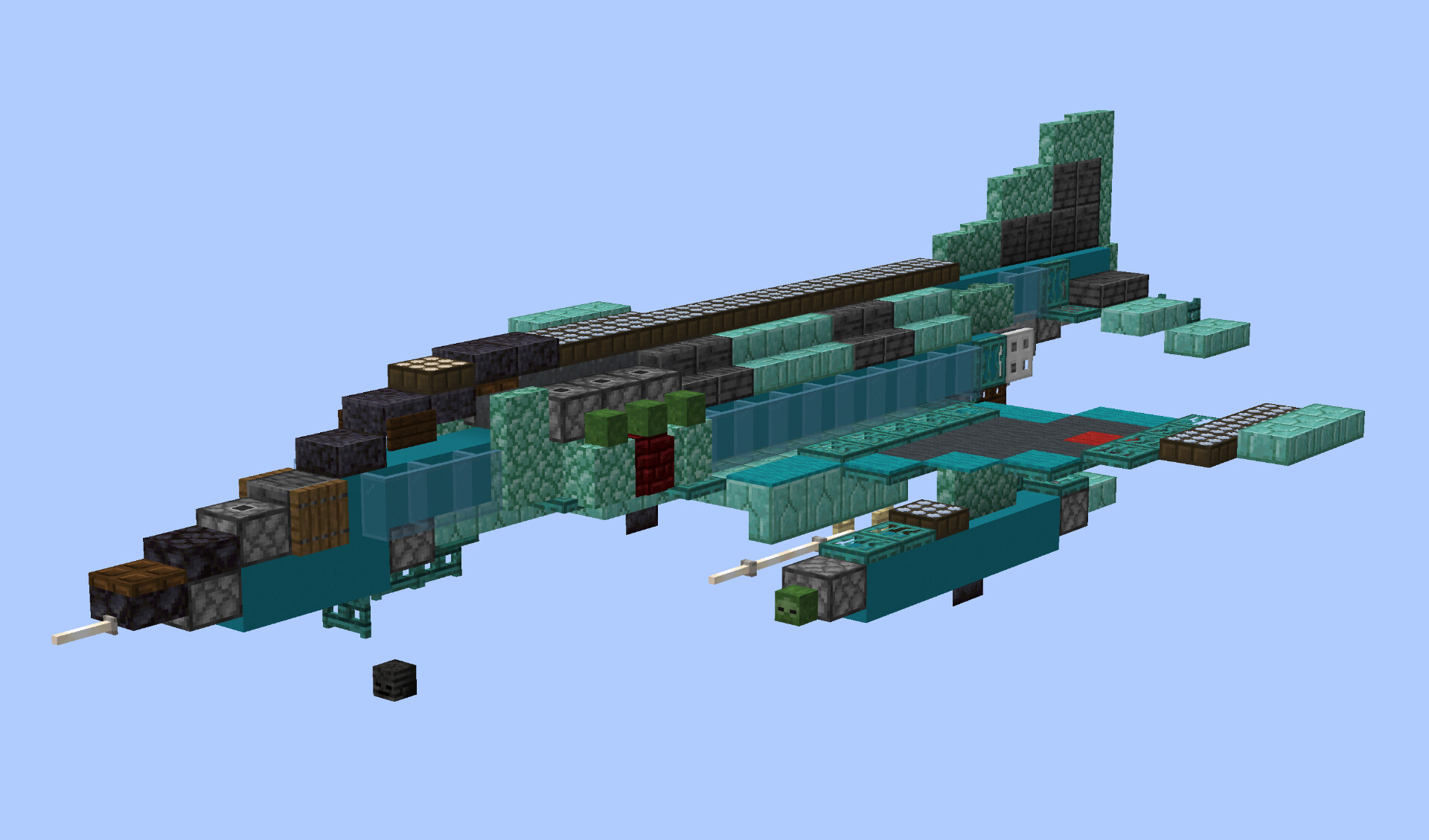 F-4EJ Kai of the 8th Squadron, 1.5:1 Scale. Minecraft Map
