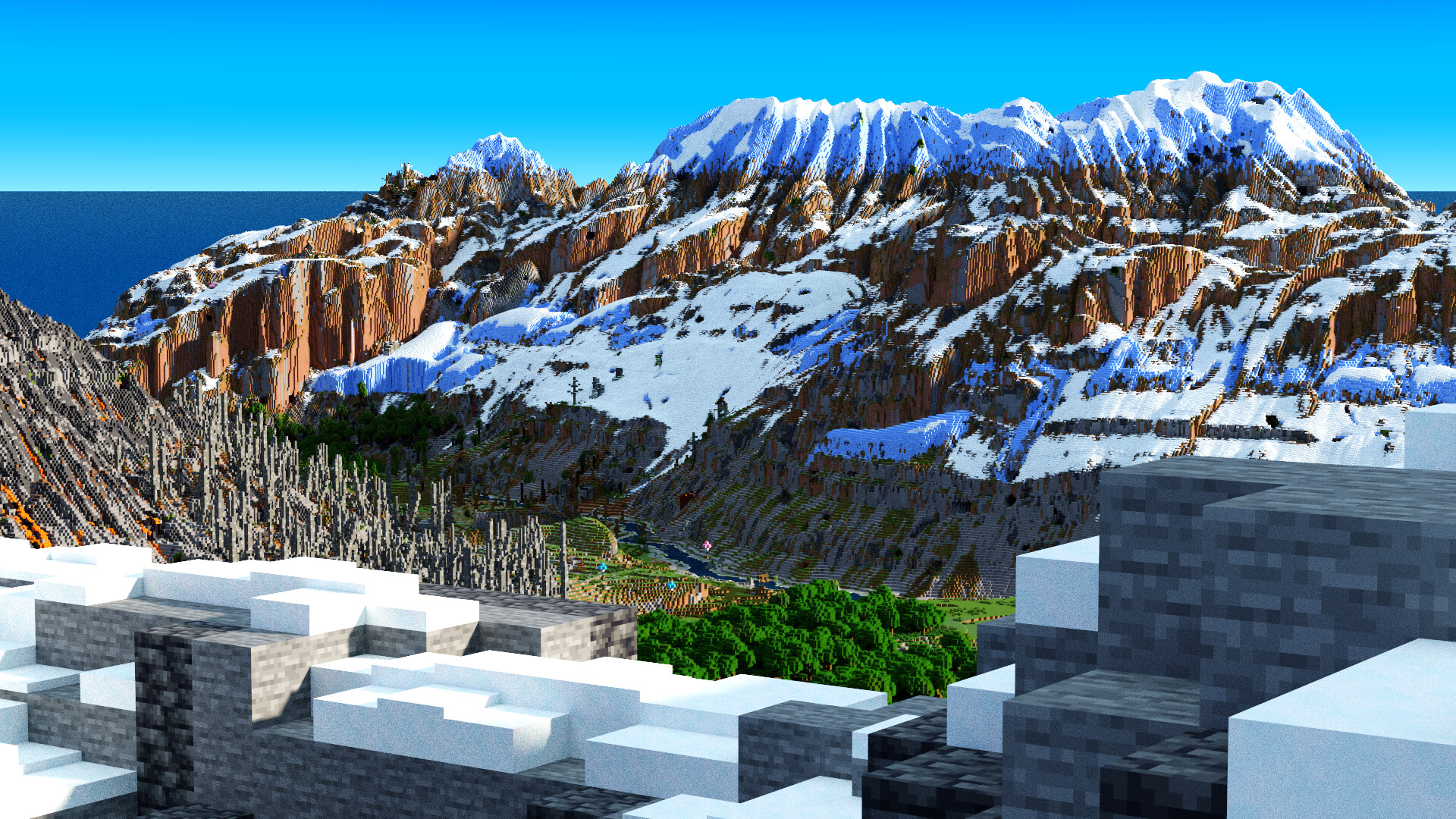 [Sorypso] Volcano-splitted Island [ 3k, 1.19+, Minecraft Survival World, Download, Java Map ...