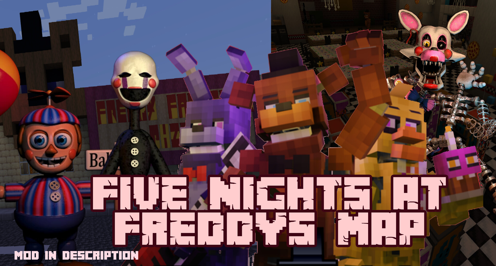 Custom Five Nights at Freddys MINECRAFT Map Minecraft Map