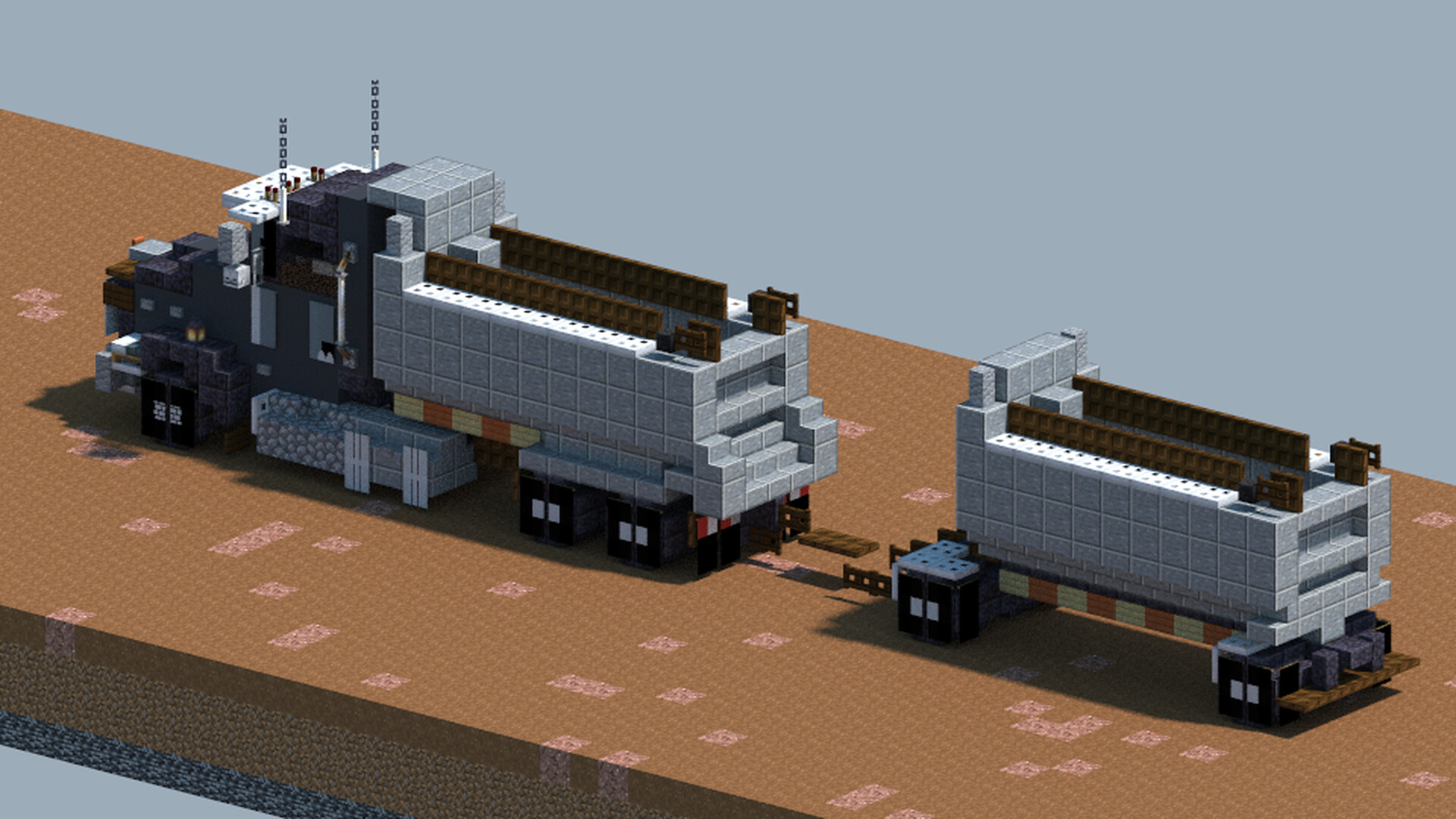 Kenworth T800, Transfer Dump truck [With Download] Minecraft Map
