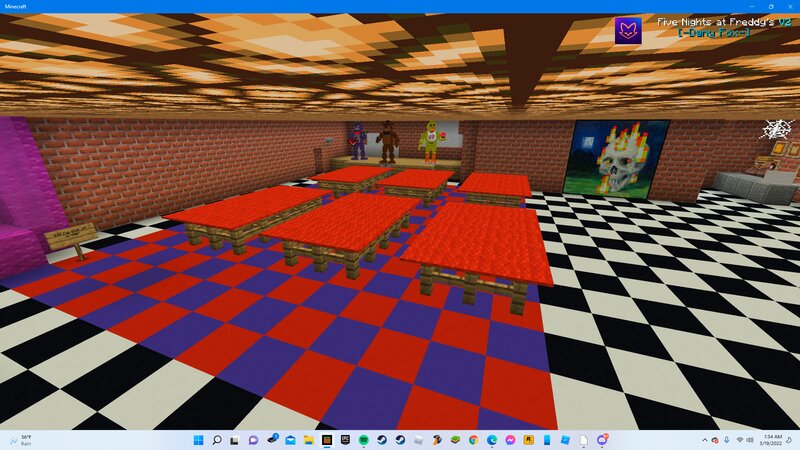 fnaf 1 made by harlow3820 bedrock Minecraft Map