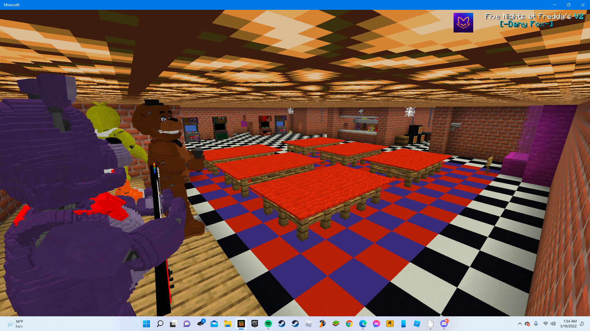 fnaf 1 made by harlow3820 bedrock Minecraft Map