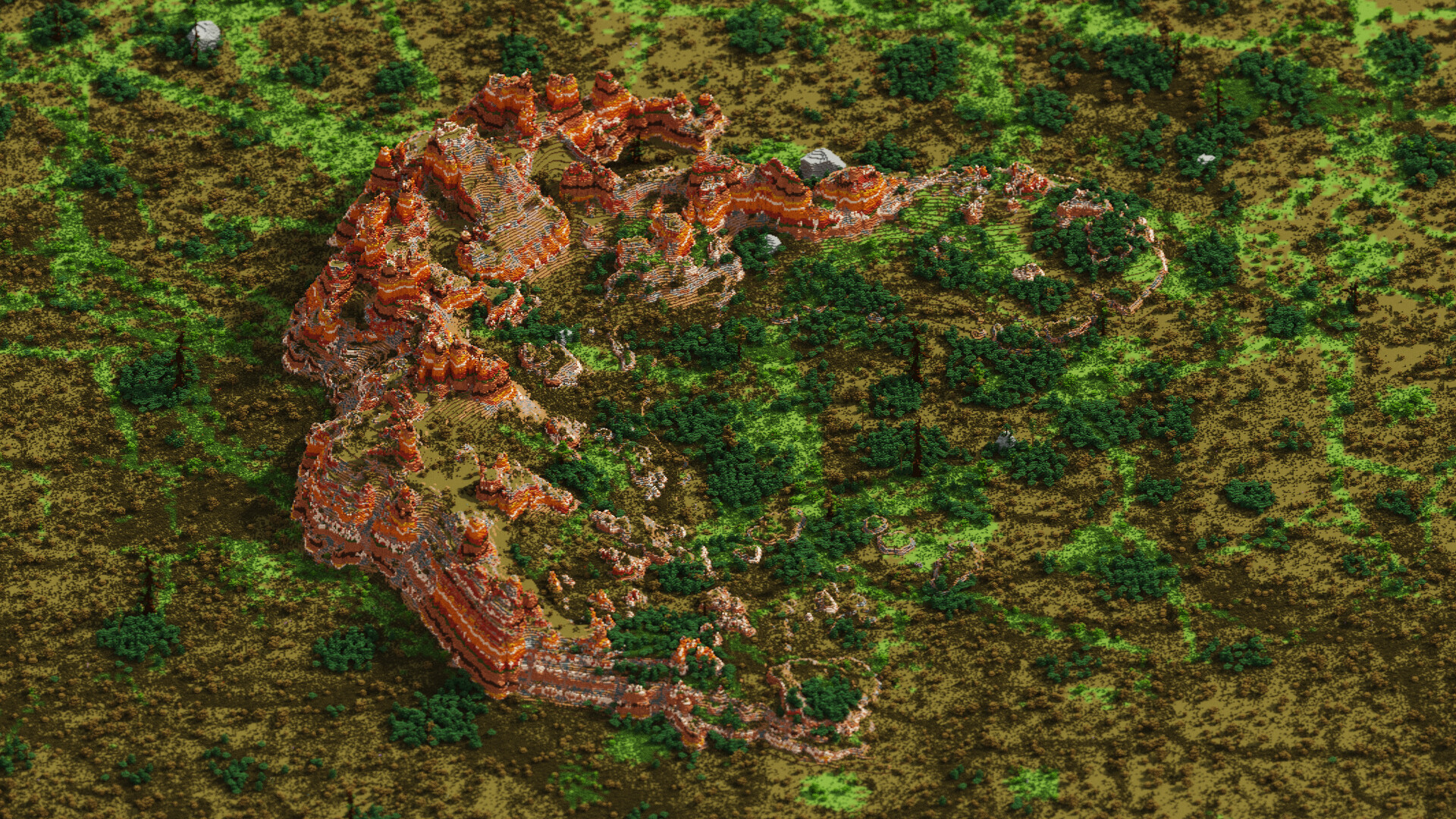 Cliffs & Canyons Minecraft Map