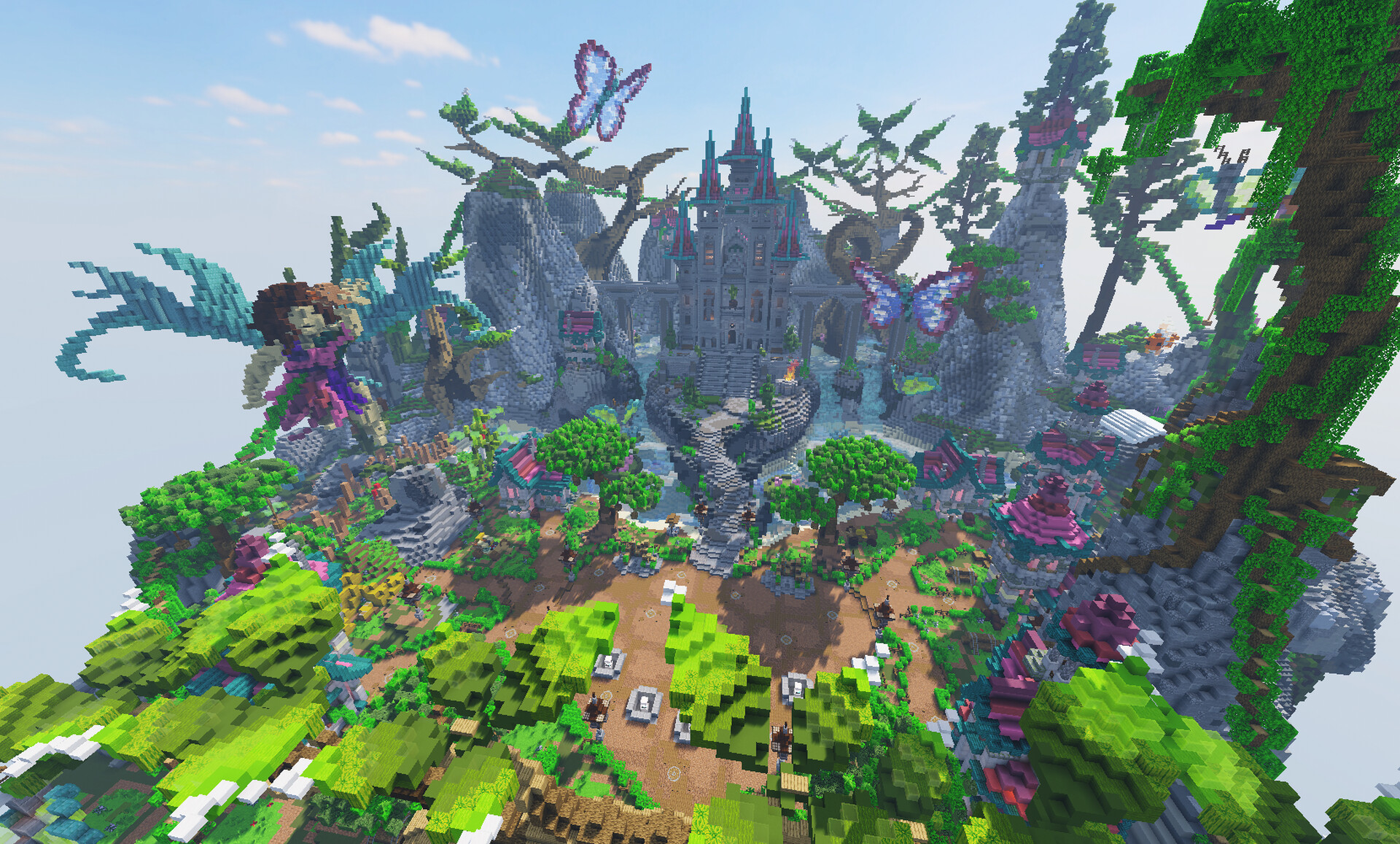 Fairy Island Spawn/Lobby | Fantasy Theme Minecraft Map