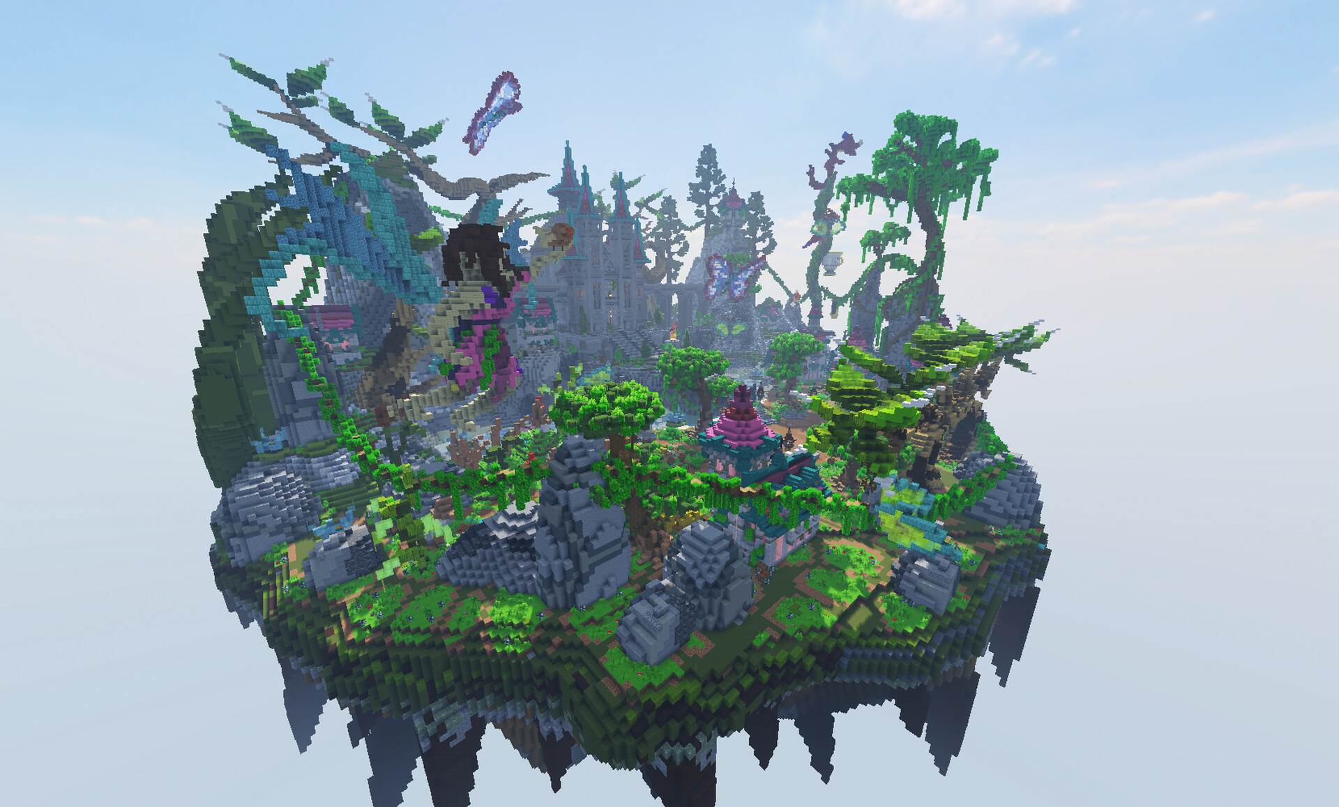 Fairy Island Spawn/Lobby | Fantasy Theme Minecraft Map