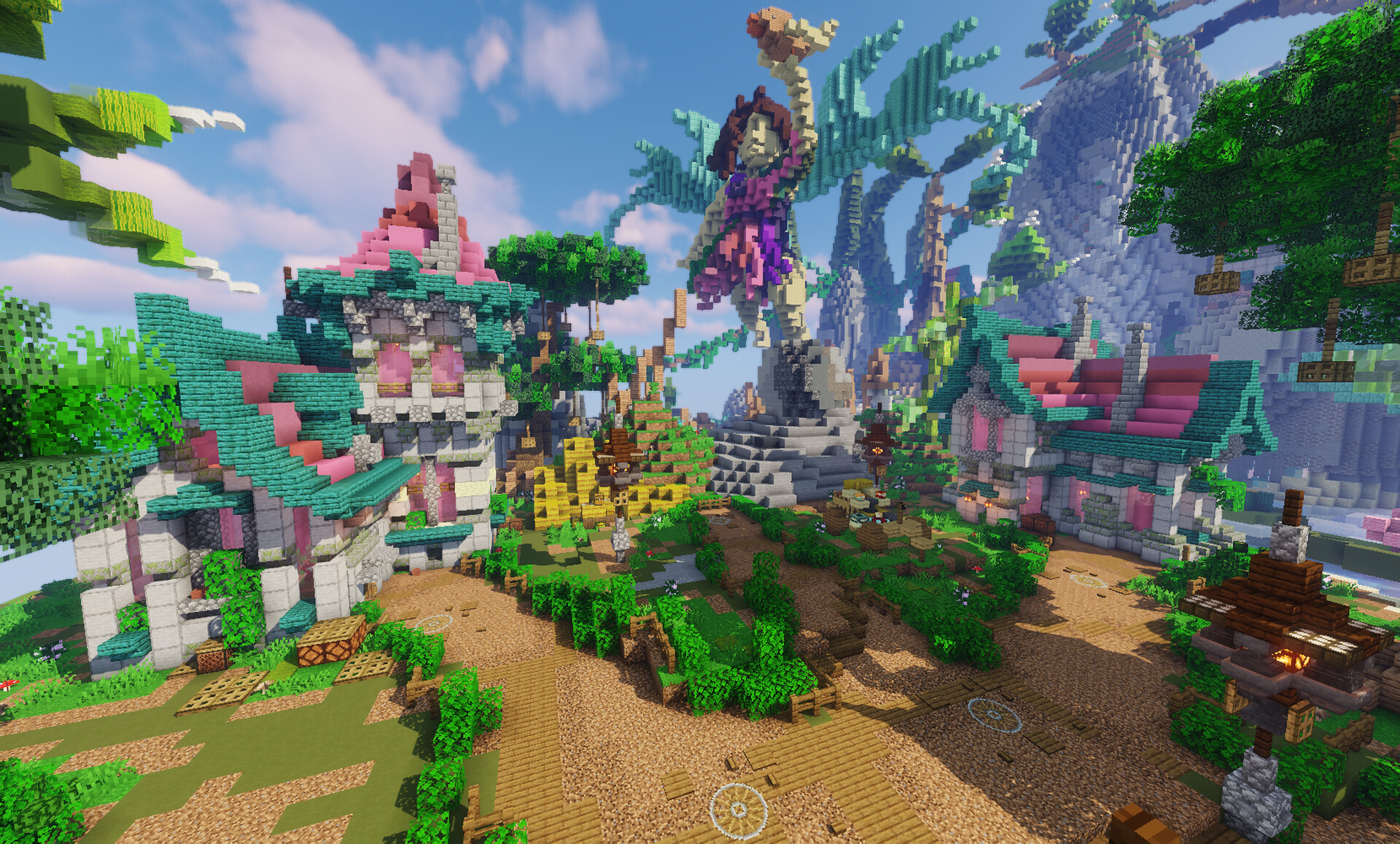 Fairy Island Spawn/Lobby | Fantasy Theme Minecraft Map