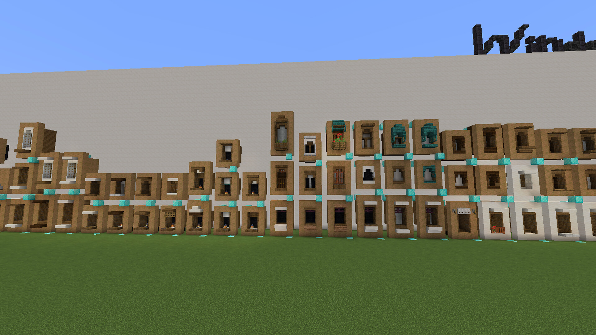 100+ window designs Minecraft Map