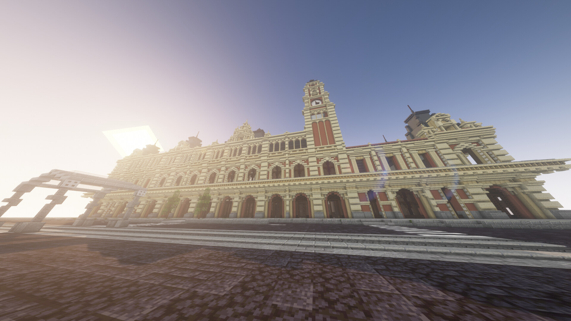 Spawnia Train Station Progress Minecraft Map