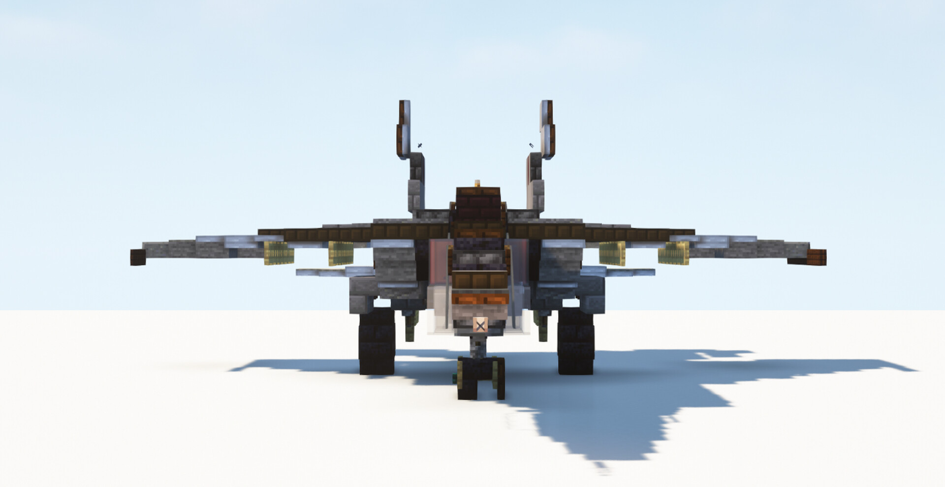 1.5:1 Scale Mikoyan MiG-25 / Foxbat Interceptor Minecraft Map
