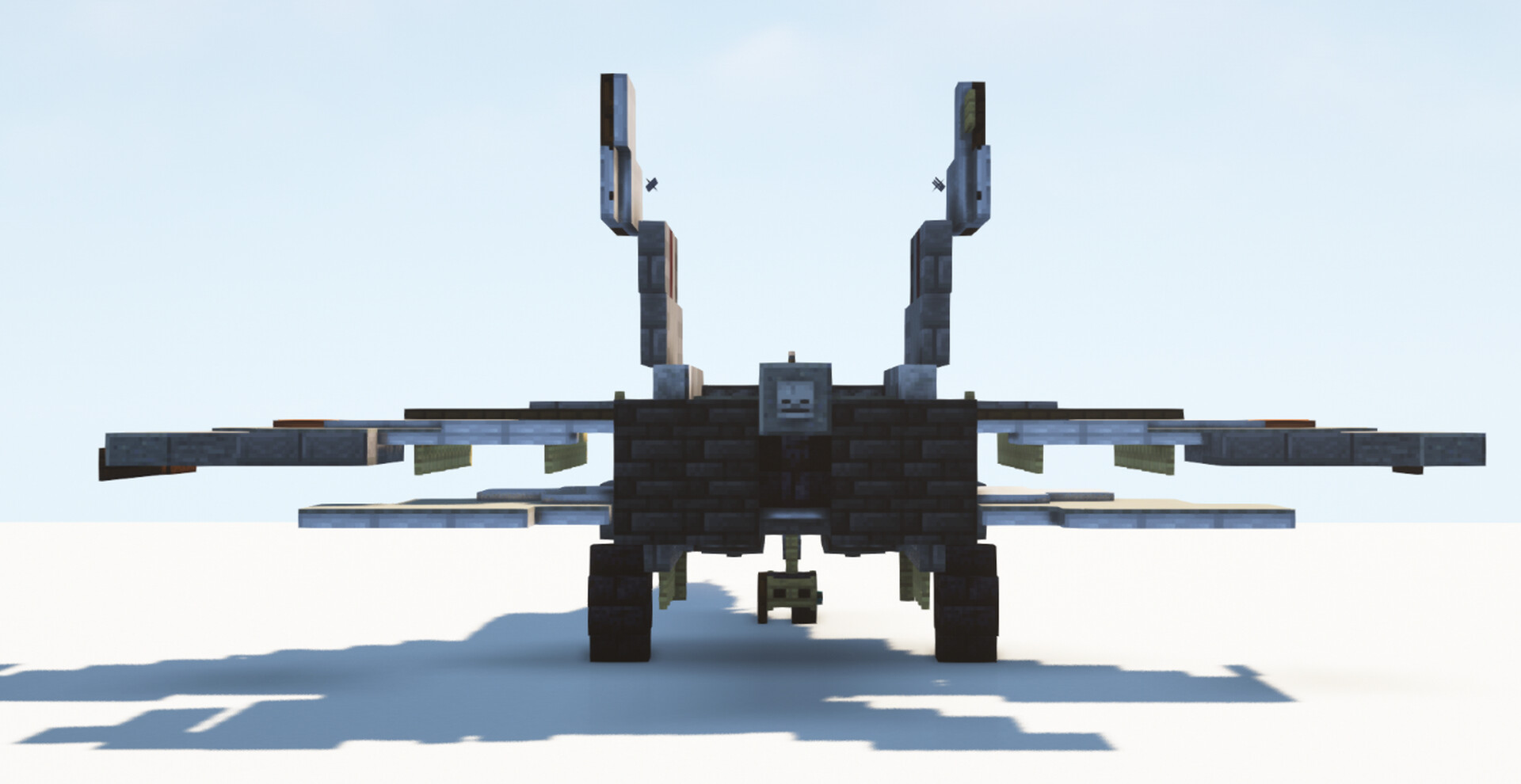 1.5:1 Scale Mikoyan MiG-25 / Foxbat Interceptor Minecraft Map