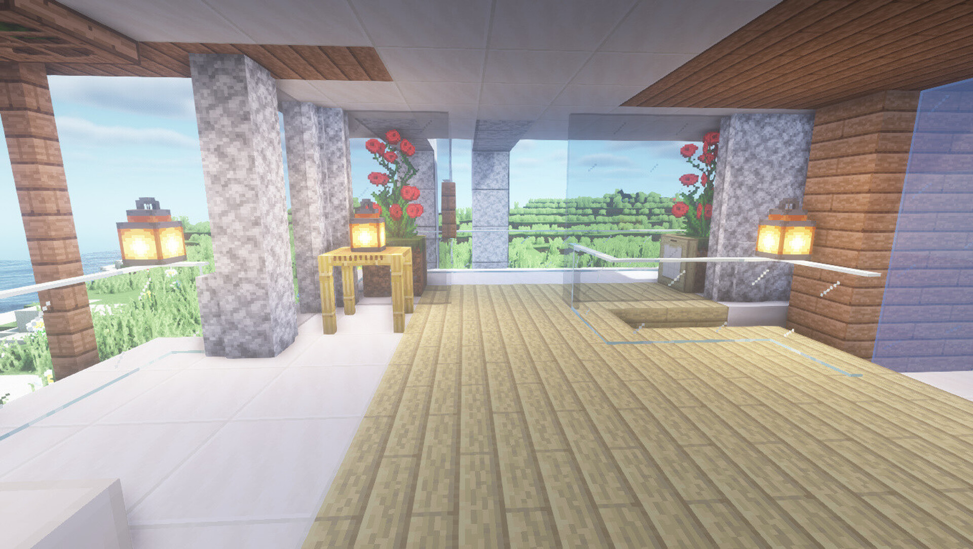 Modern Beach House (For Java & Bedrock) Minecraft Map