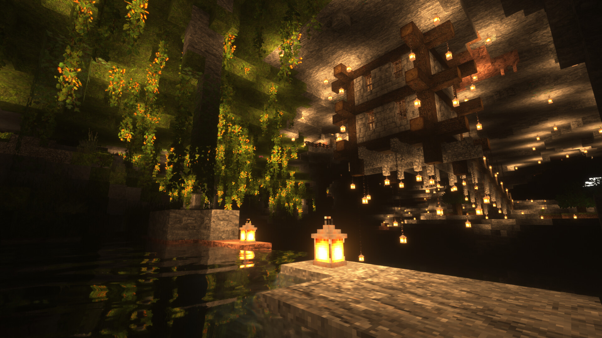 Minecraft Lush Cave Wallpaper at Joan Leet blog