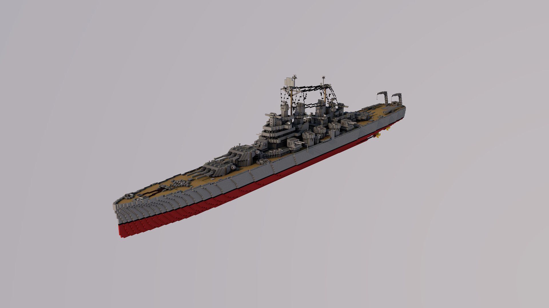 Baltimore Class Heavy Cruiser / 2:1 Scale Minecraft Map