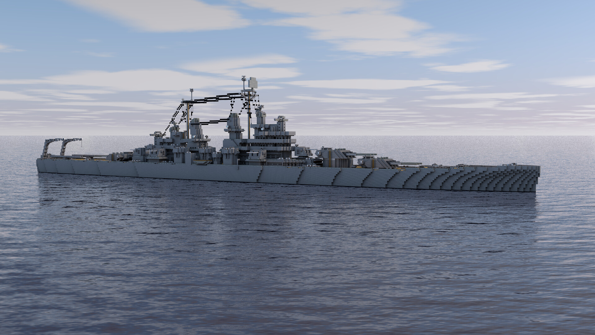 Baltimore Class Heavy Cruiser / 2:1 Scale Minecraft Map