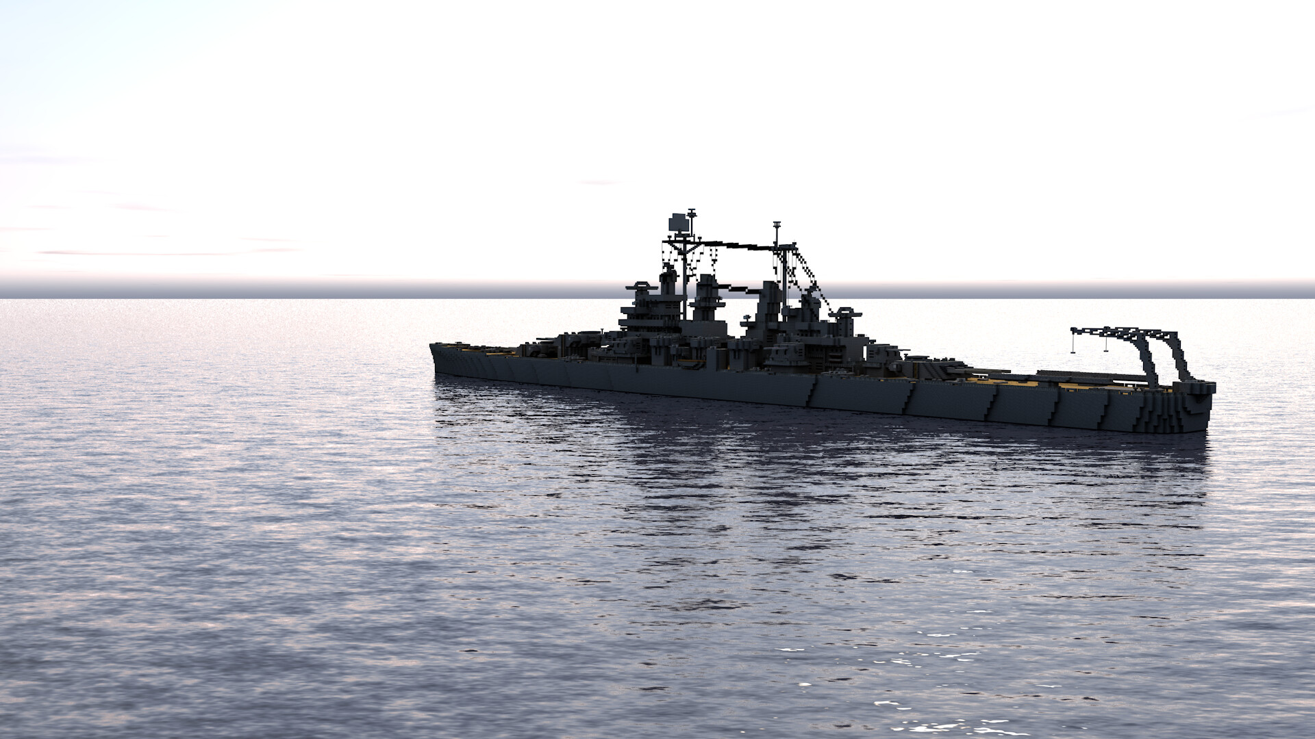 Baltimore Class Heavy Cruiser / 2:1 Scale Minecraft Map