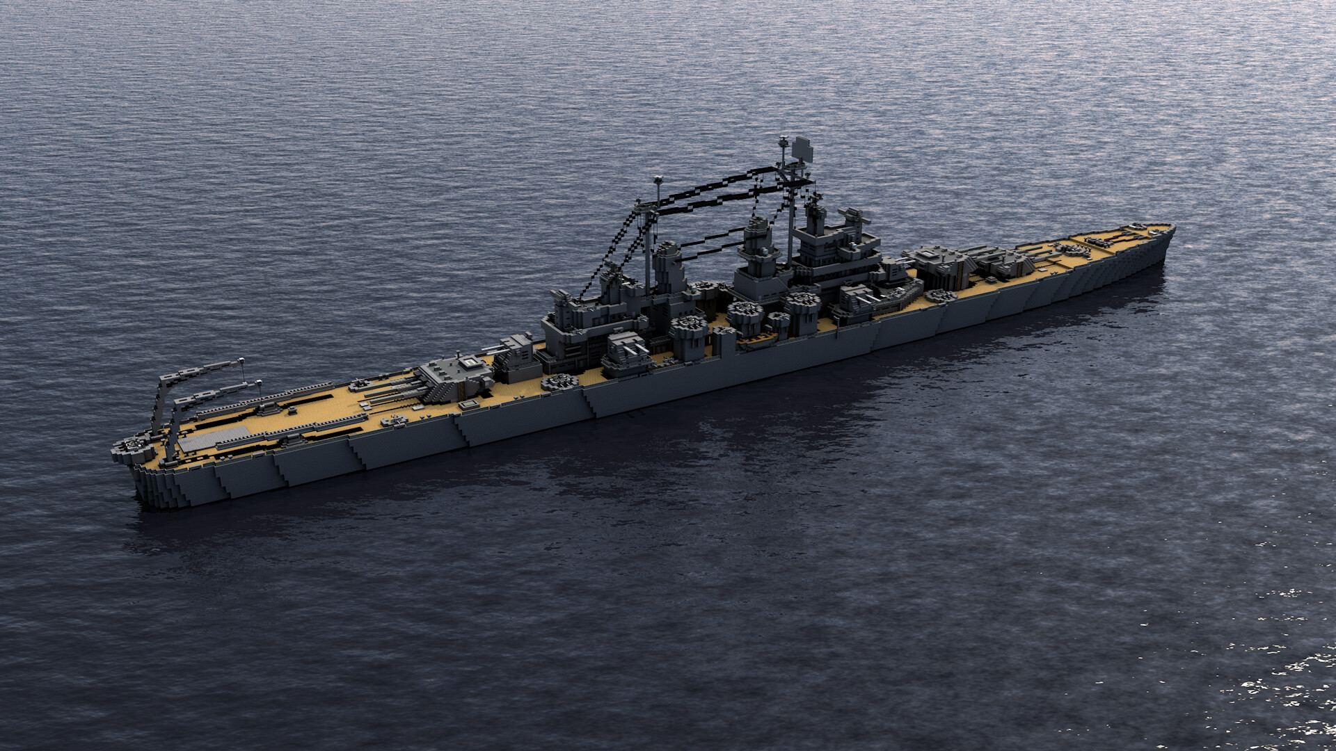 Baltimore Class Heavy Cruiser / 2:1 Scale Minecraft Map