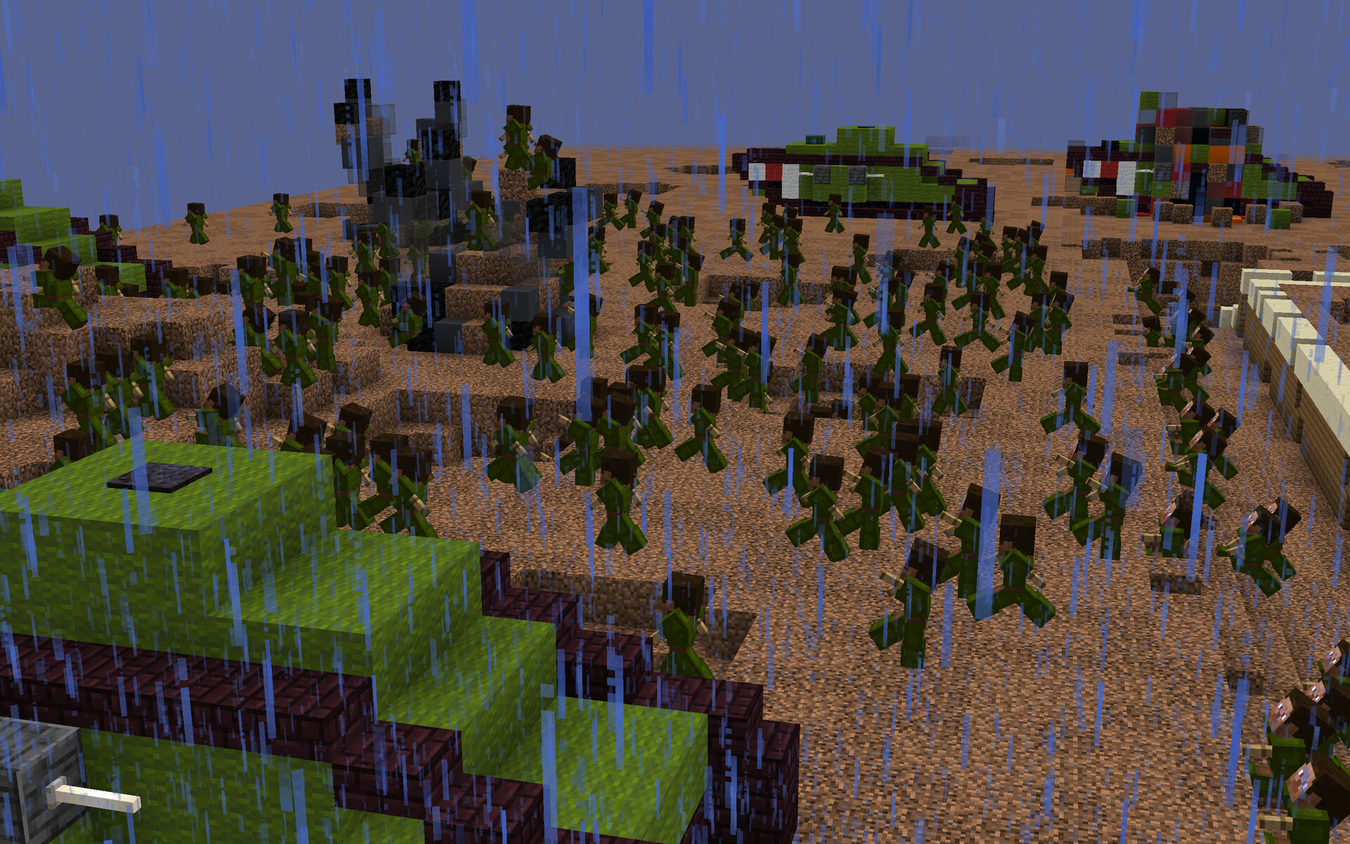 WW1 Trench Warfare Diorama Minecraft Map