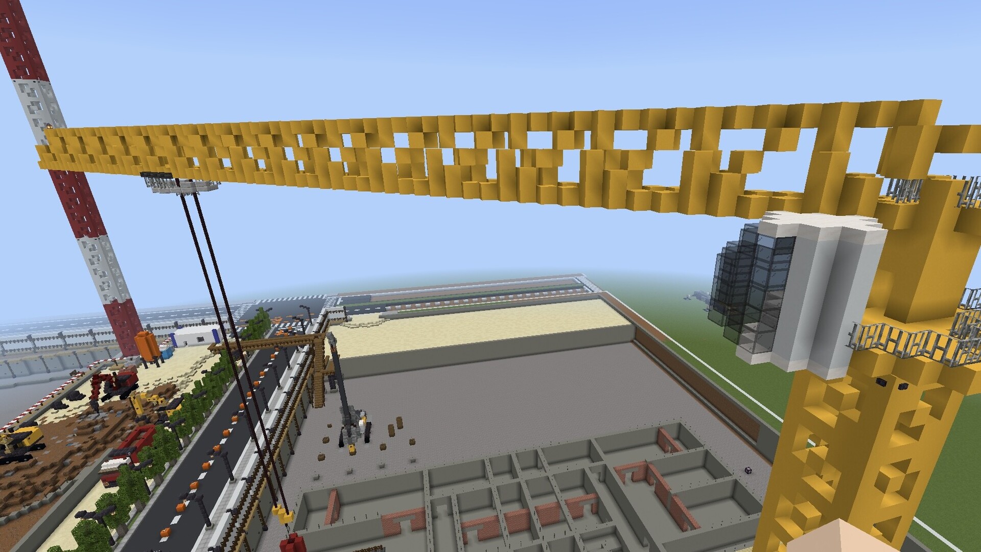 Tower Crane - Potain MDT - Yellow Minecraft Map