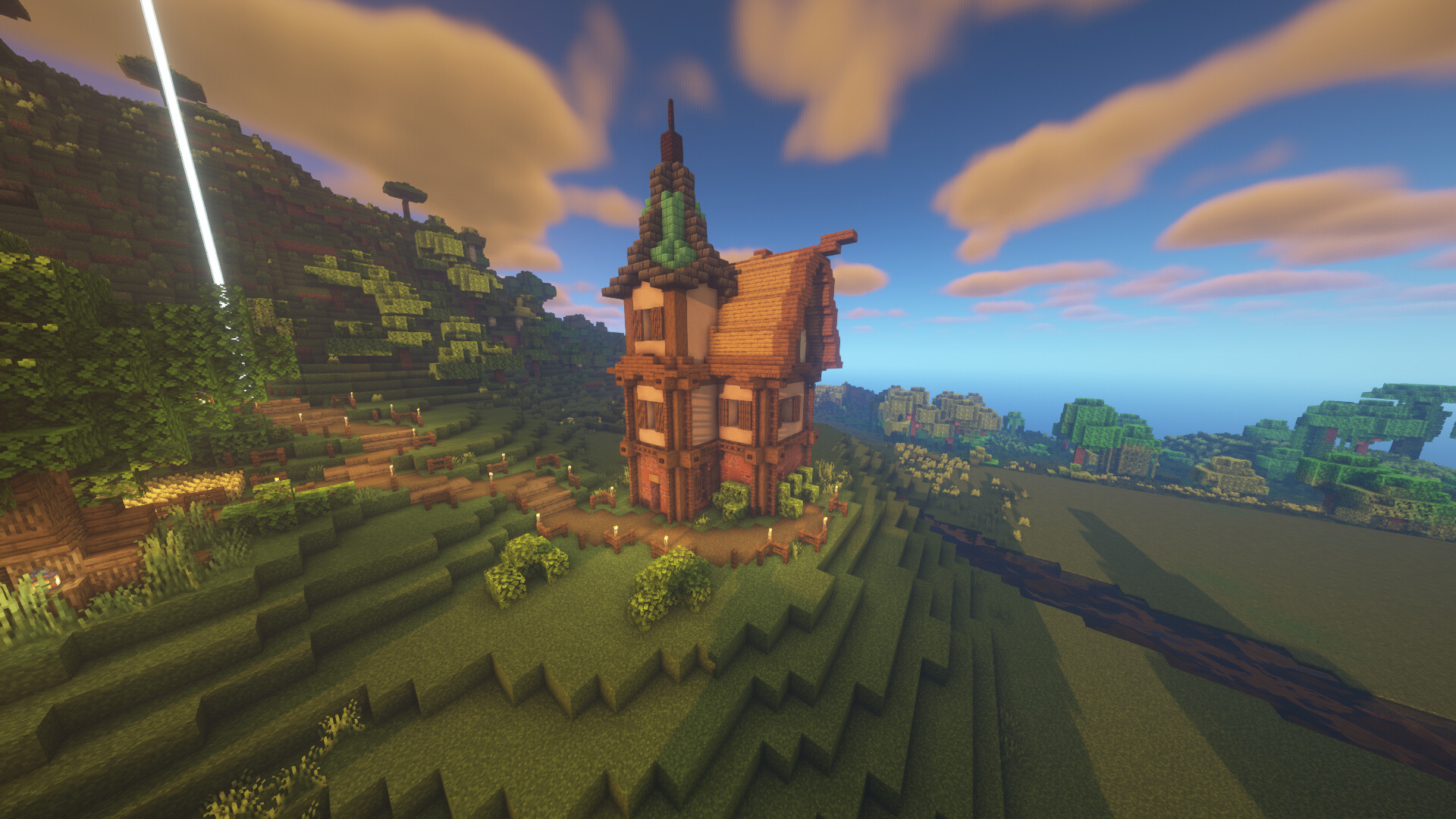 Mayor's Manor | 4 Story Medieval House Minecraft Map