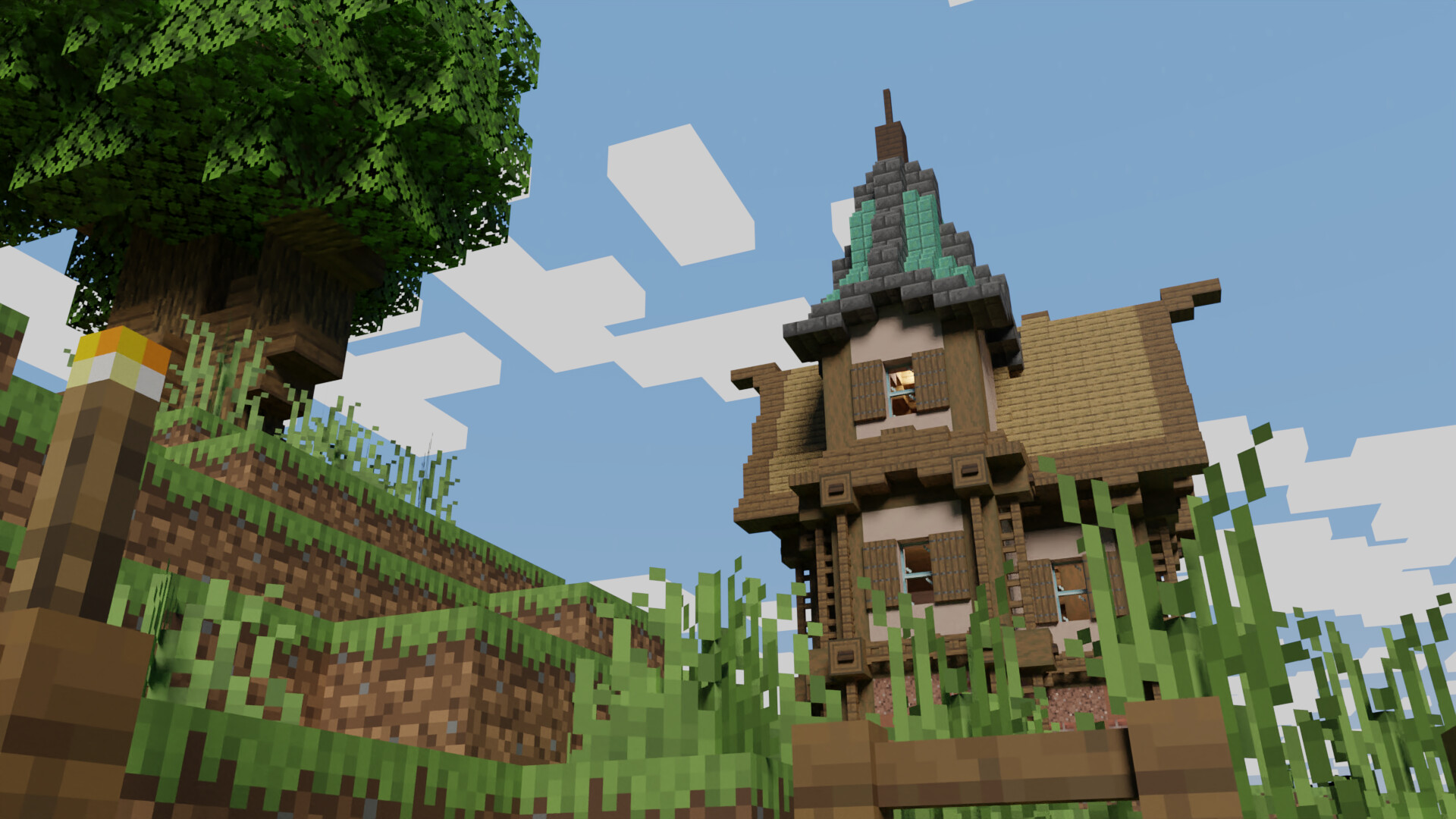 Mayor's Manor | 4 Story Medieval House Minecraft Map