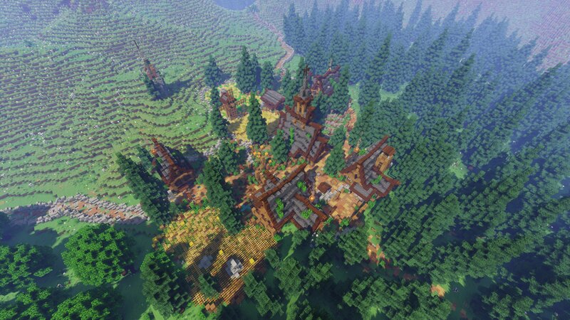 Estrald - A Medieval / Nordic Farming & Logging Village Minecraft Map