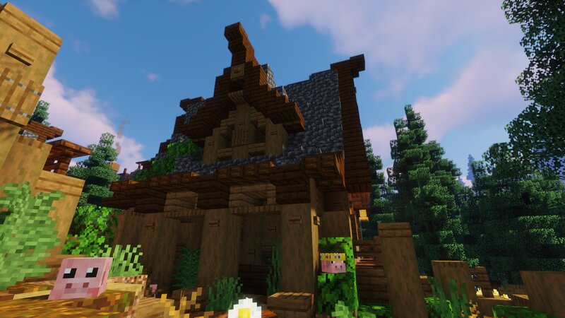 Estrald - A Medieval / Nordic Farming & Logging Village Minecraft Map